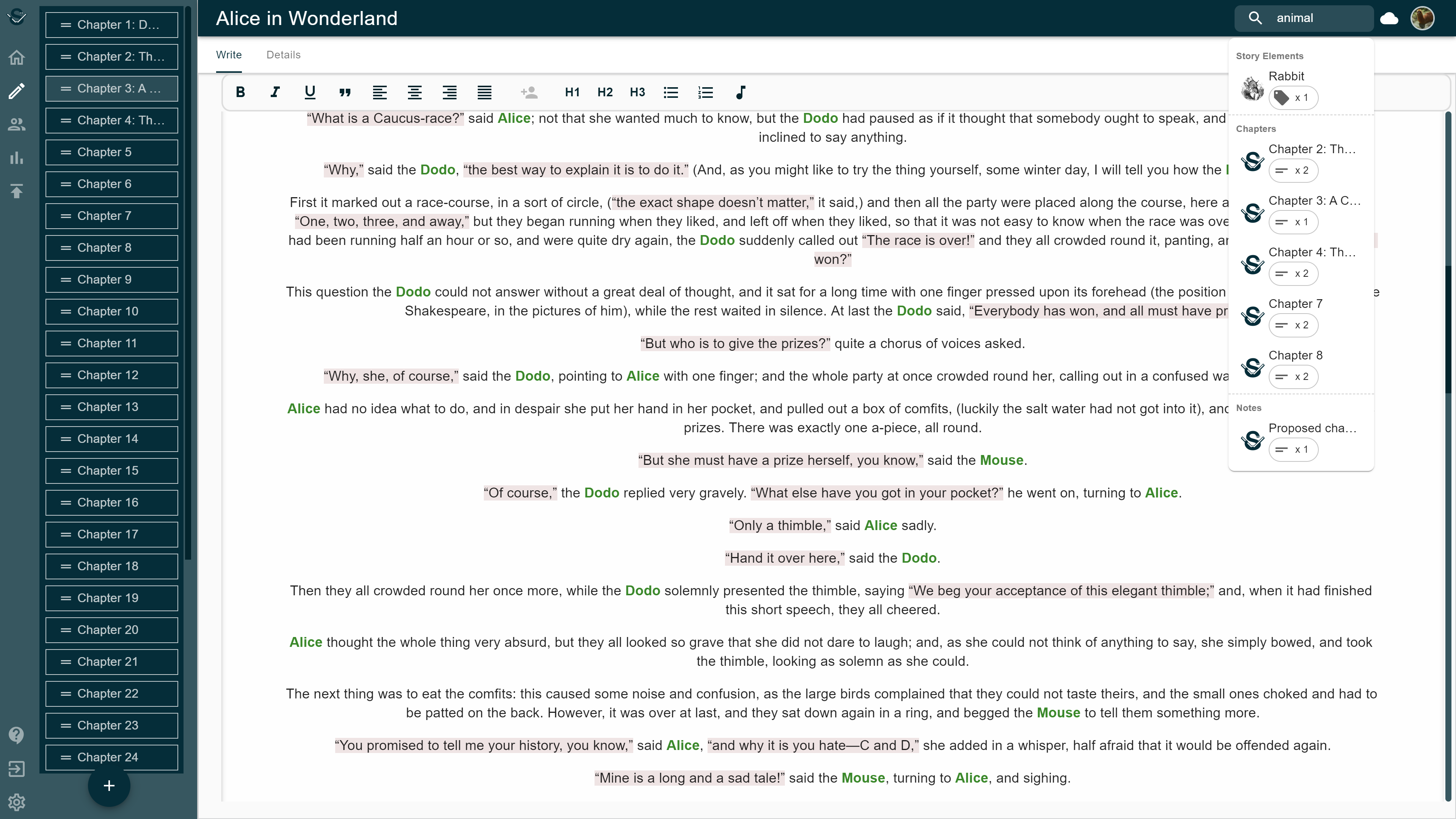 StoryWise - The App for Story Writing and Worldbuilding